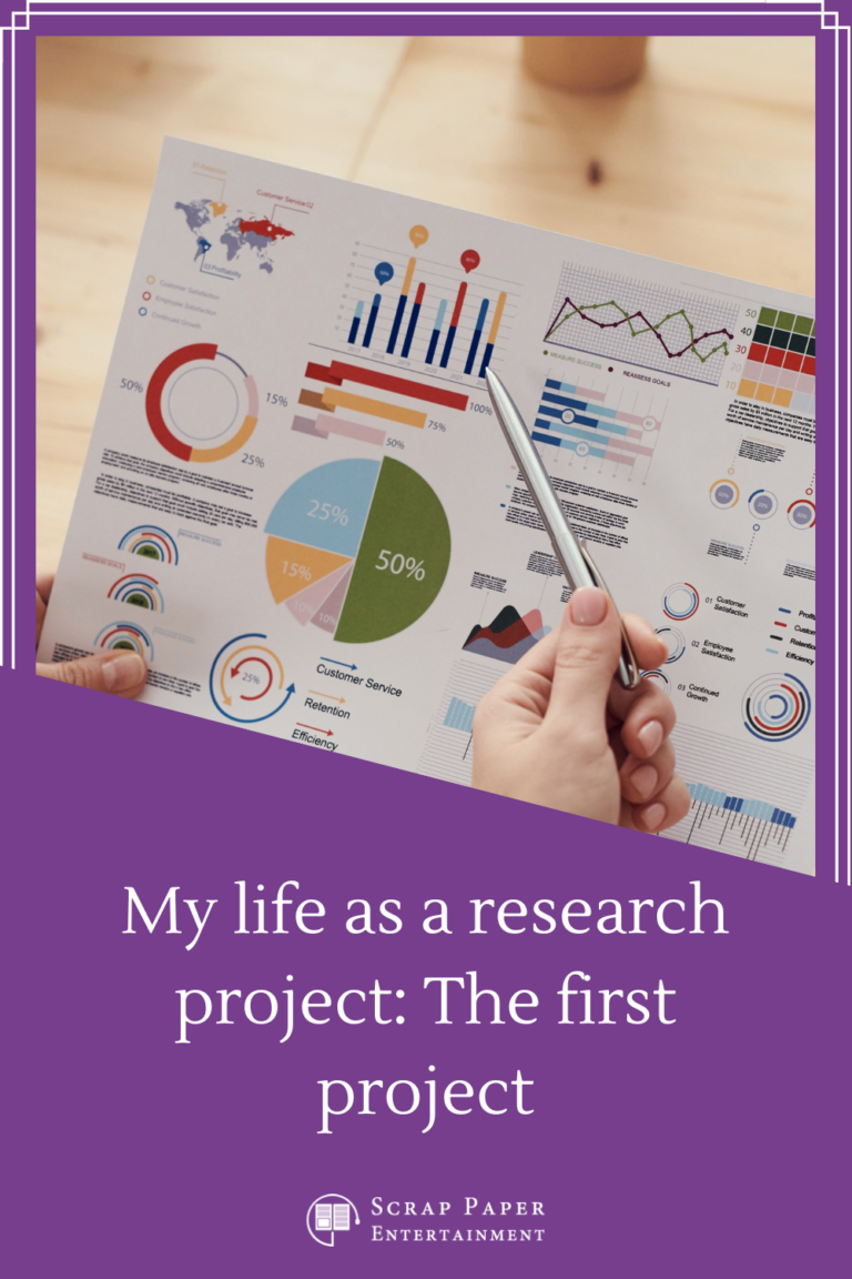 My life as a research project: The first project – Tanya Lisle