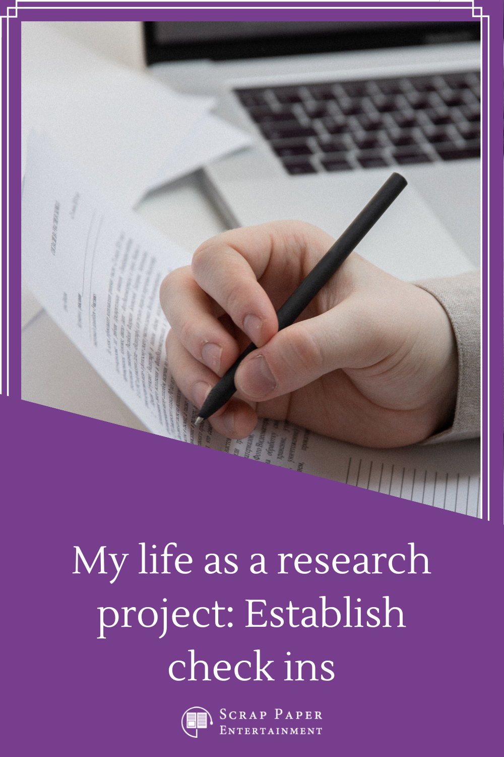 My life as a research project: Establish check ins – Tanya Lisle